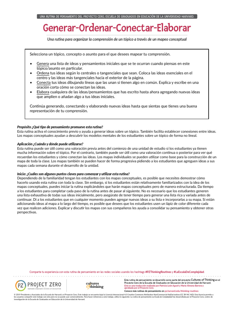 Generar Ordenar Conectar Elaborar Generate Sort Connect Elaborate | PDF ...