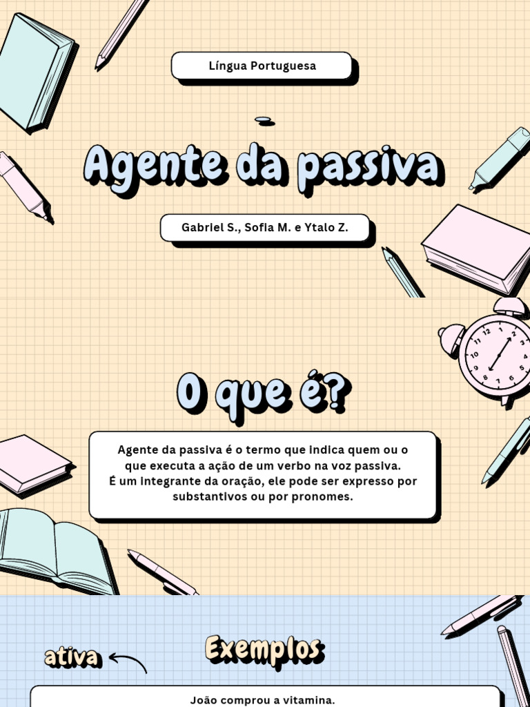 Entendendo o Agente da Passiva | PDF