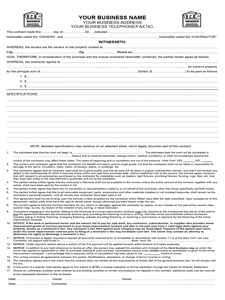 Sample Contract | PDF | Civil Law (Legal System) | Private Law