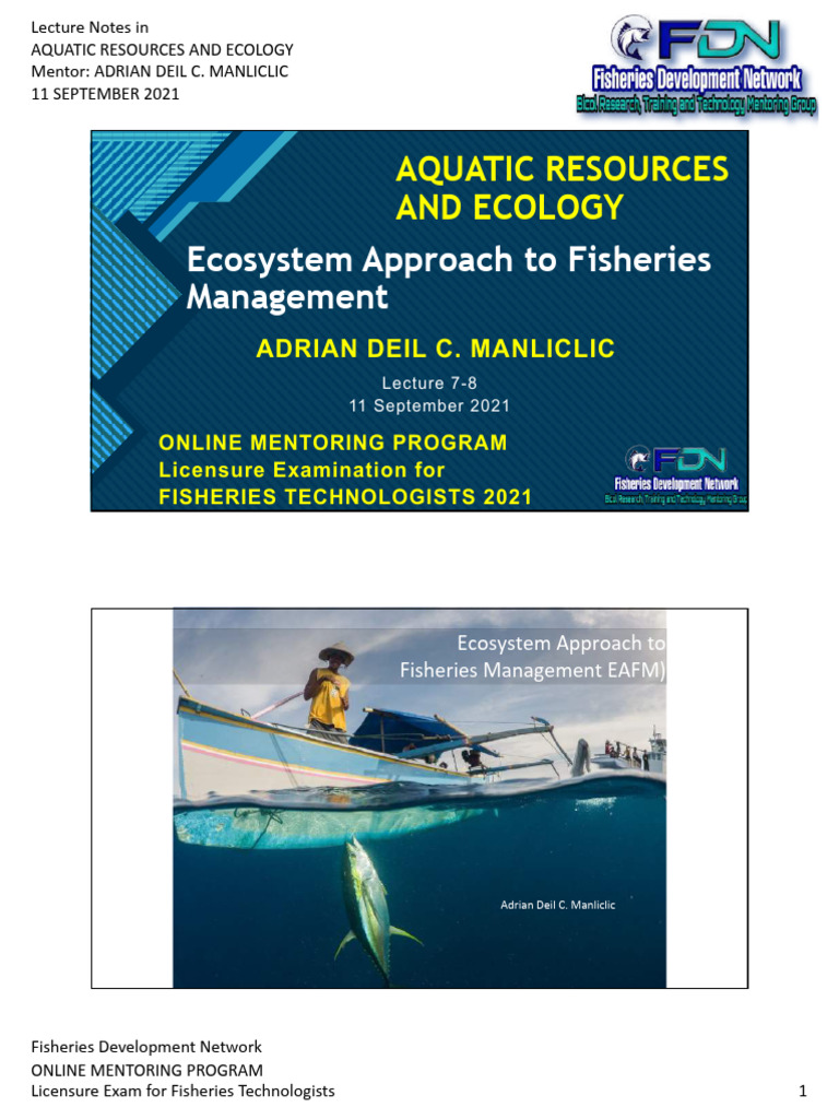 10 Eafm Admanliclic Compressed | PDF | Fisheries Management | Ecology