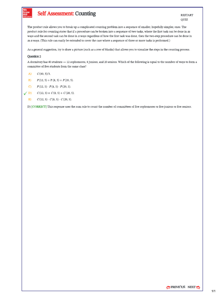 Couting q2 Ans | PDF