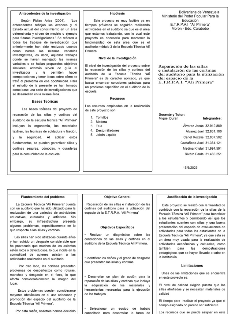 Triptico | PDF | Escuelas