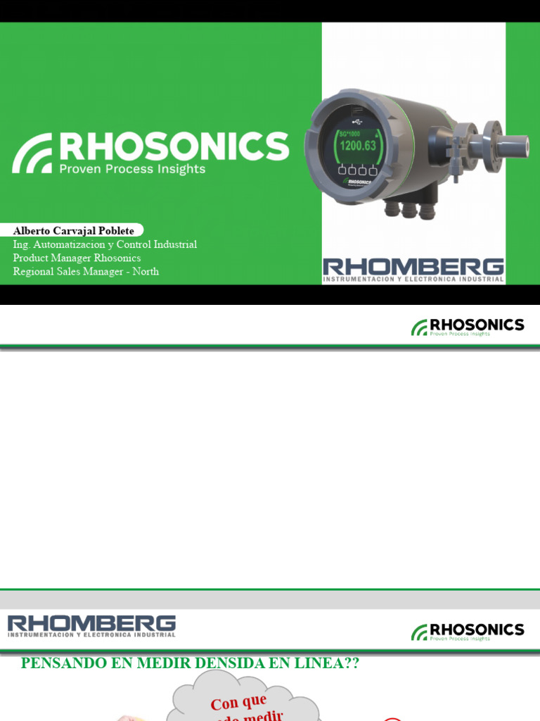 SDM Solution Rhosonics | PDF | Acústica | Ultrasonido
