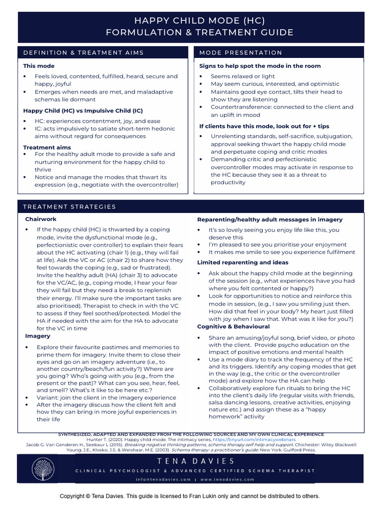 Adaptive Modes HA and HC | PDF | Applied Psychology | Cognitive Science