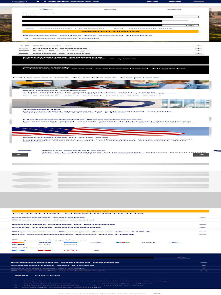Book Tickets Online Now and Fly Out Into the World Lufthansa | PDF