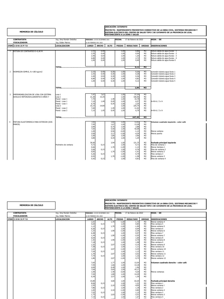 MEMORIA DE CALCULO PLANILLA N°1 - DSC-signed | PDF
