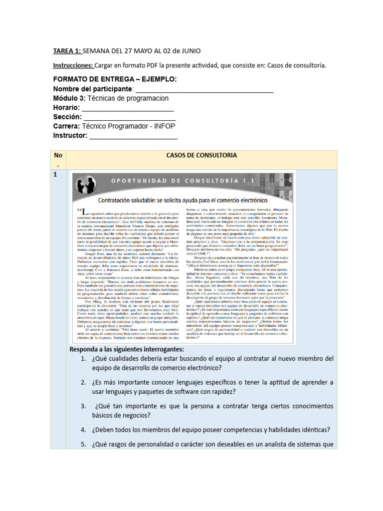 Tarea 1 - Formato | PDF | Lenguaje de programación | Ingeniería Informática