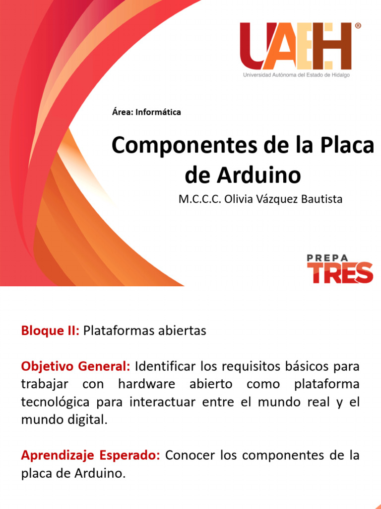 Componentes Placa Arduino Pdf Arduino Informática 