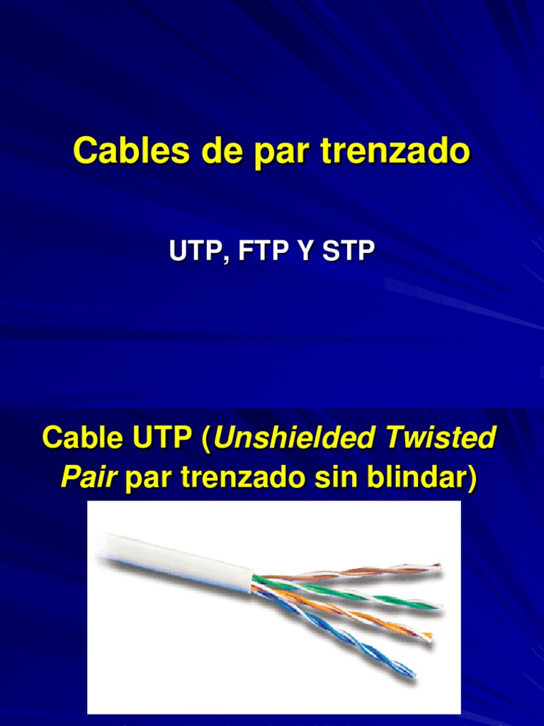 Cable UTP | Cable coaxial | Electrónica