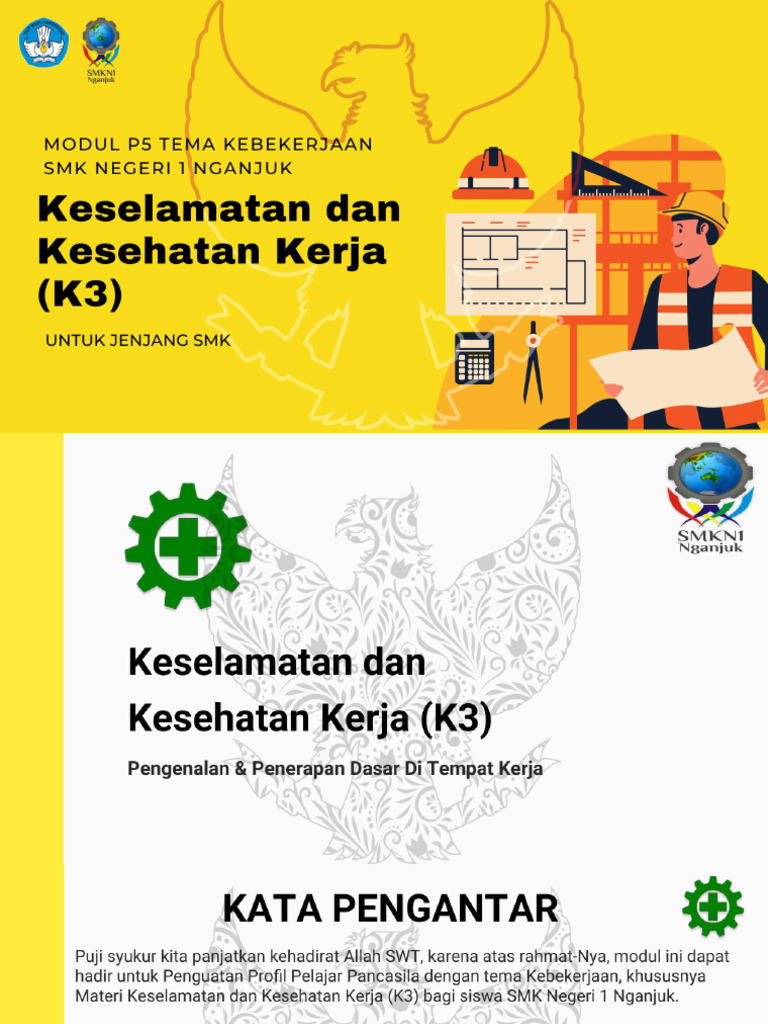 Modul P5 Tema Kebekerjaan SMK Keselamatan dan Kesehatan Kerja (K3) | PDF