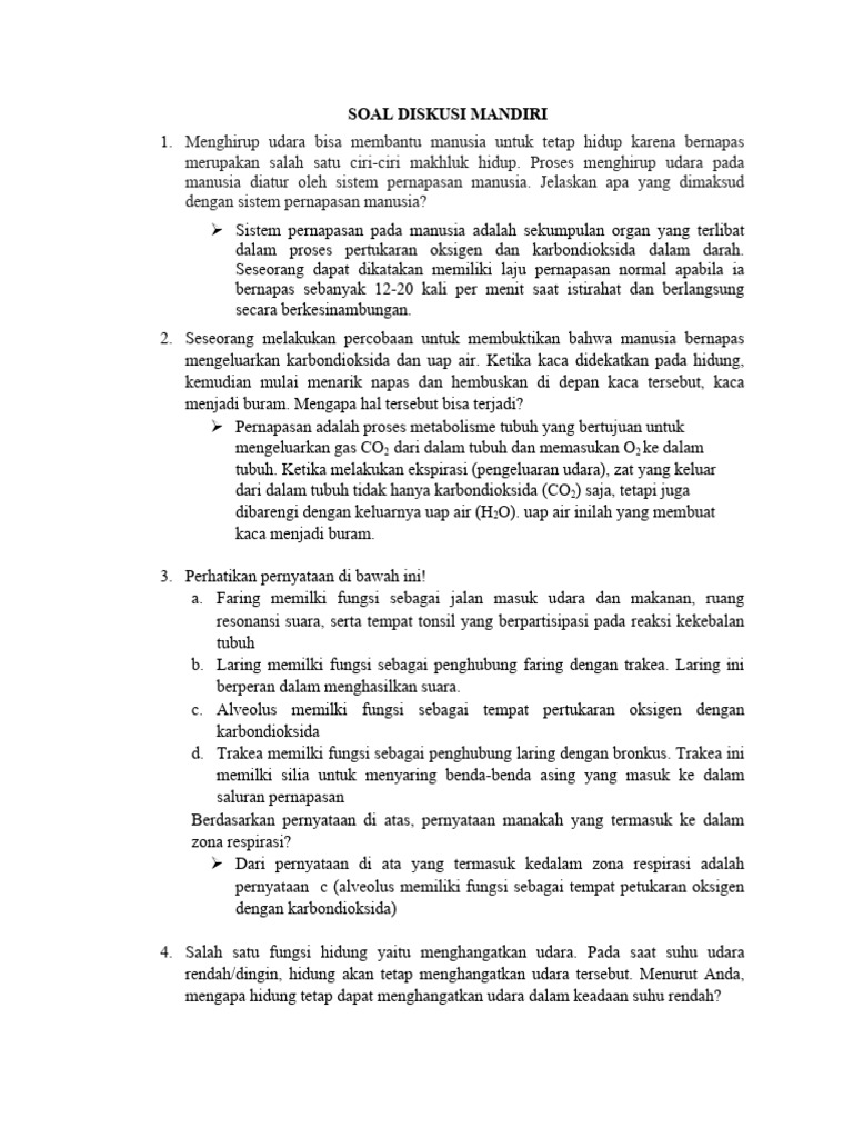 Soal Diskusi Mandiri | PDF