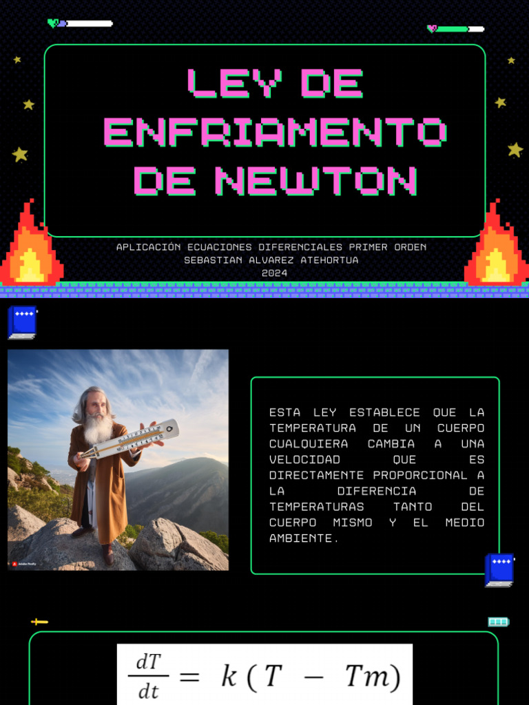 Ley de Enfriamiento Newton Aplicaciones Ecuacion Integral | PDF