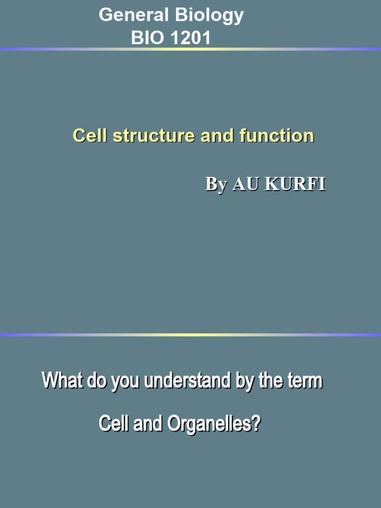 2nd Lecture | PDF | Cell (Biology) | Endoplasmic Reticulum