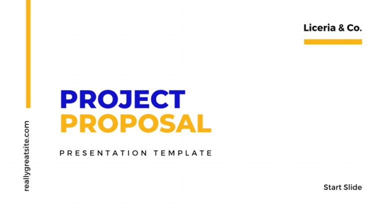 Blue and White Project Proposal - Presentation | PDF