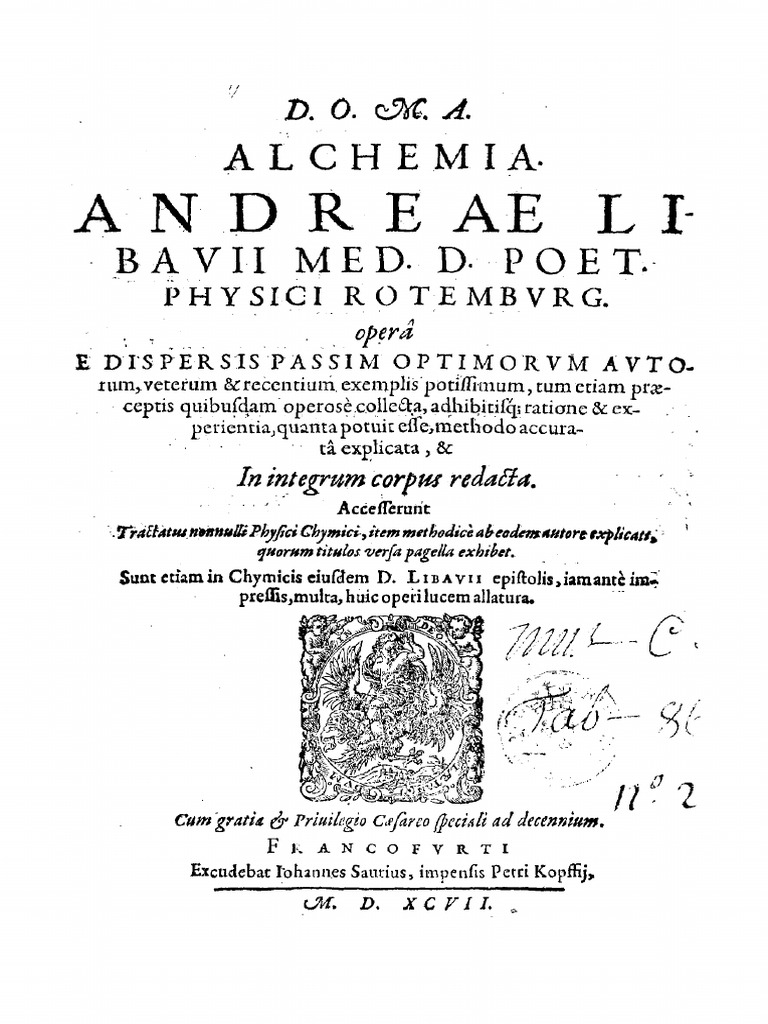 Alchemia - Andreas Libavius | PDF