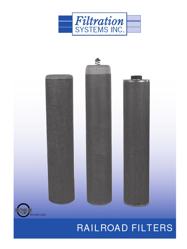 Railroad Filters Brochure | PDF | Filtration