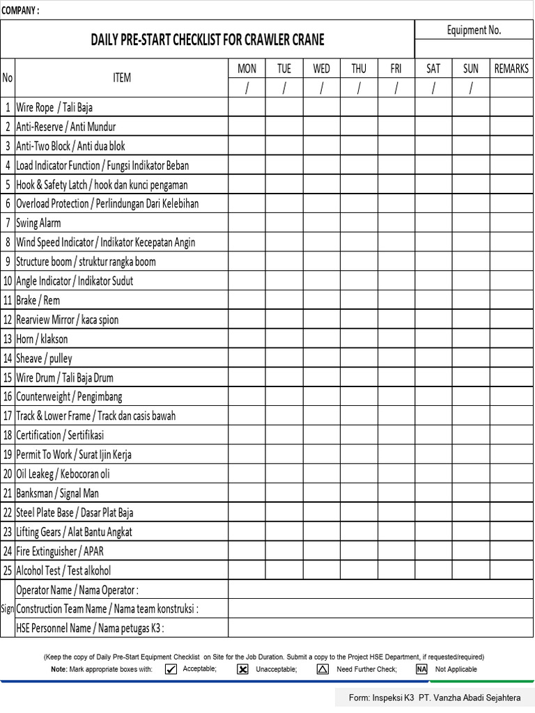 Dayli Cek List Crawler | PDF