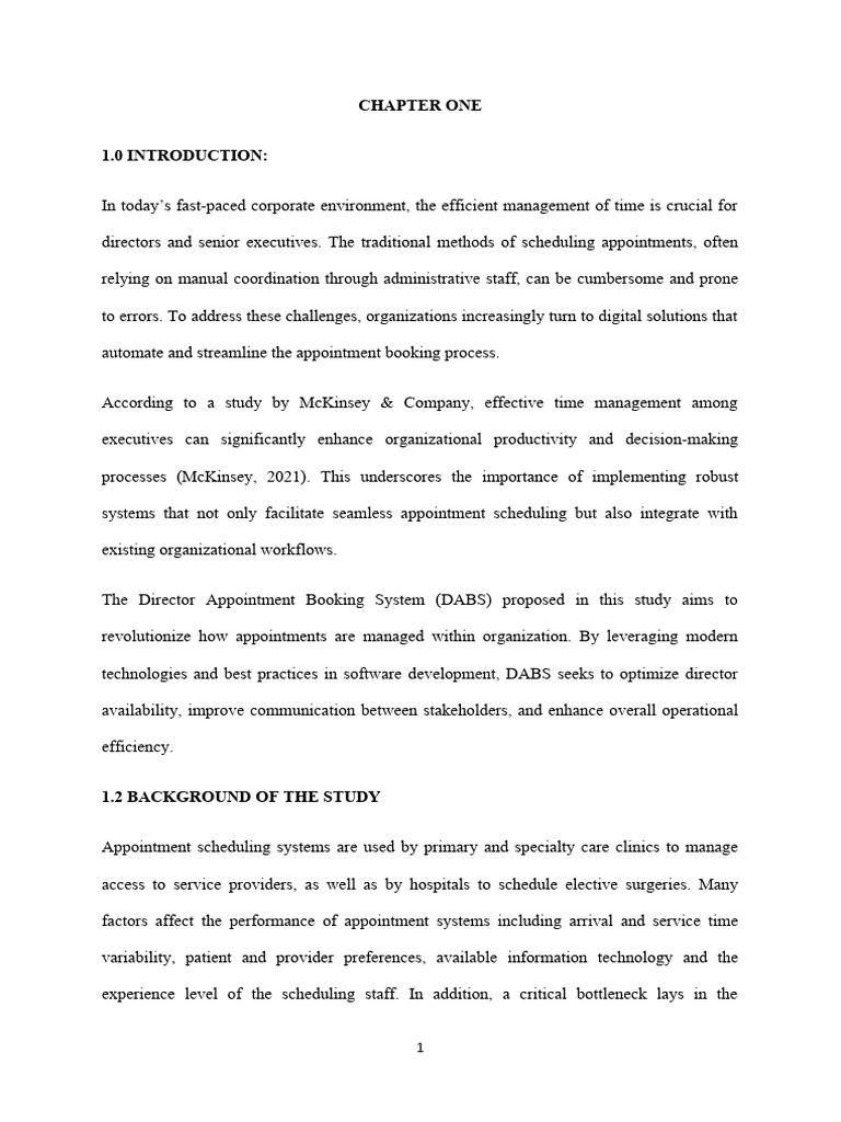 Design and Implementation of Appointment Booking System | PDF | Php ...