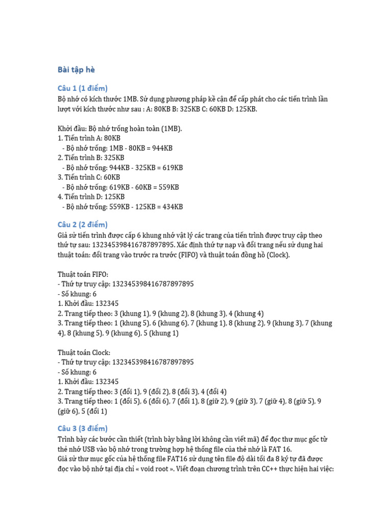 Bai Tap He Giai | PDF