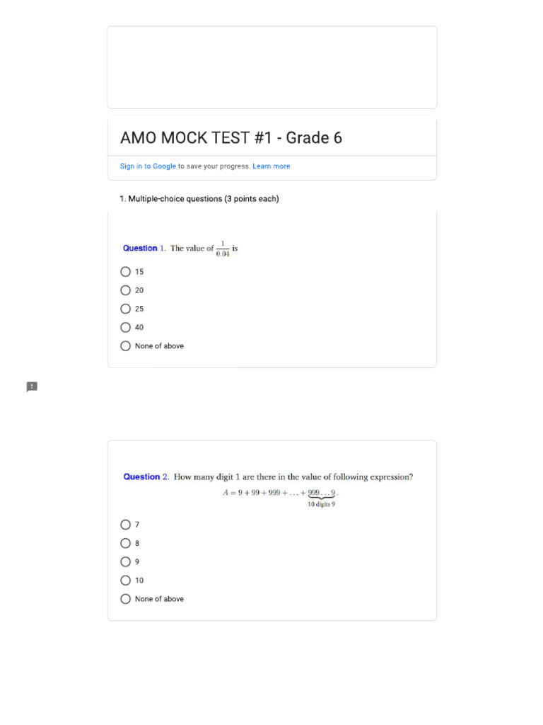 AMO Mostest 1 1-15 | PDF