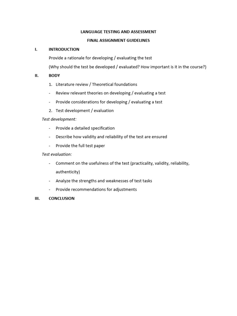 Language Testing and Assessment | PDF