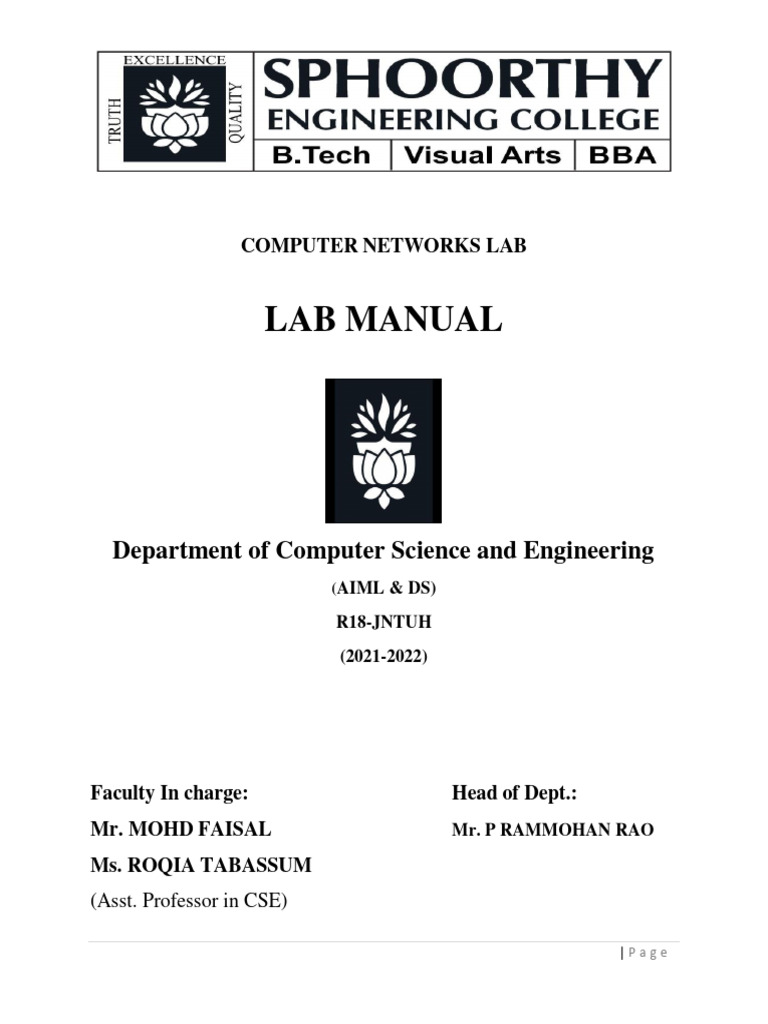 CN Lab - Manual | PDF | Routing | Engineering