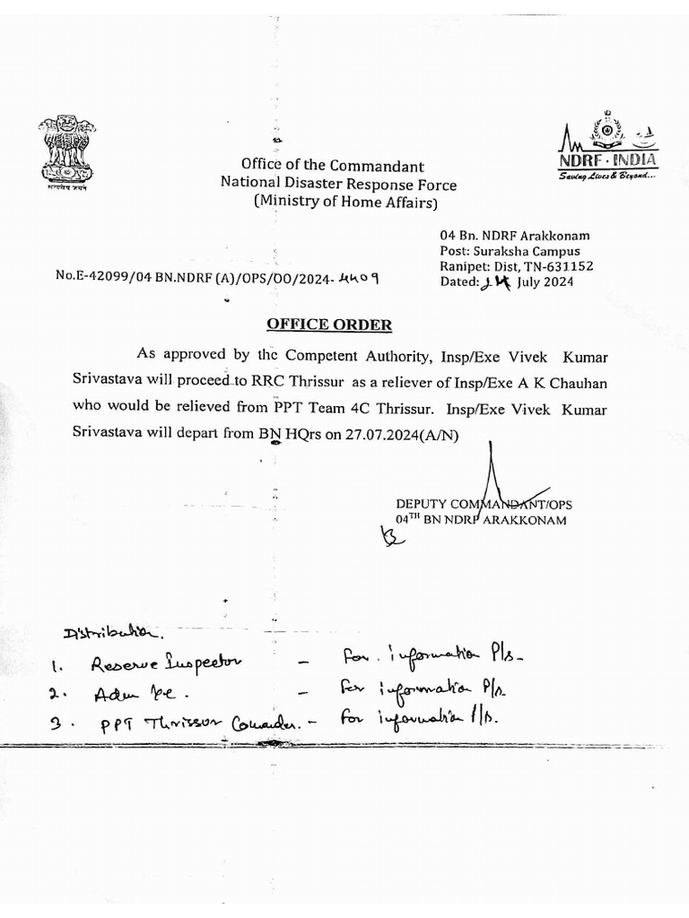 4409- Office Order 24-Jul-2024 | PDF