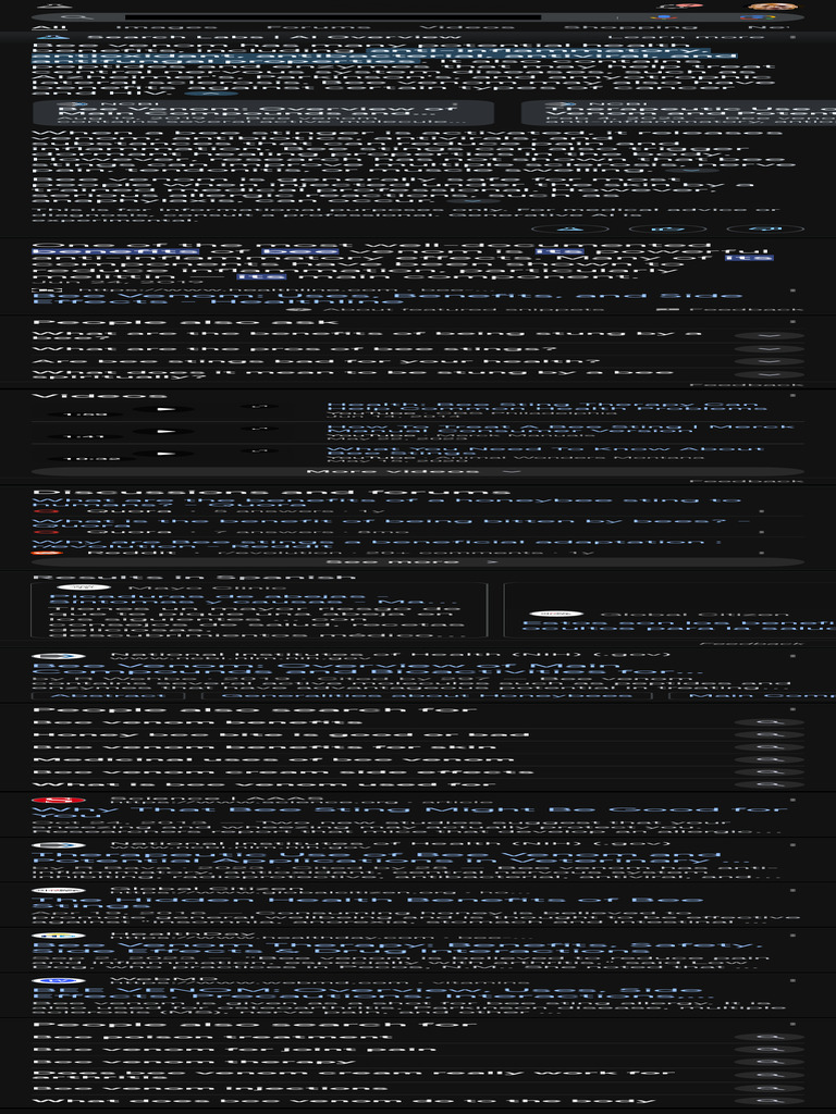 Why It's Healthy To Be Stung by A Bee - Google Search | PDF | Diseases And Disorders | Medicine