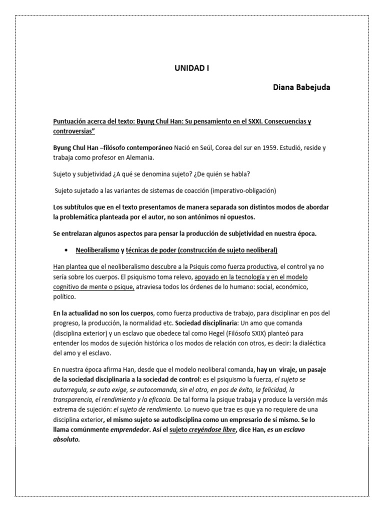 Babejuda, D. Puntación de Textos de B. Ch. Han | PDF | Psique (psicología) | Ciencias del ...