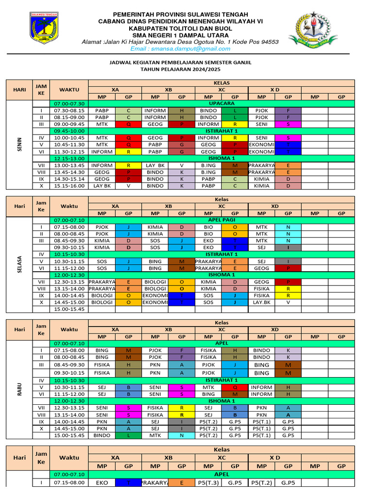 JADWAL IKM Revisi 2024-2025 | PDF