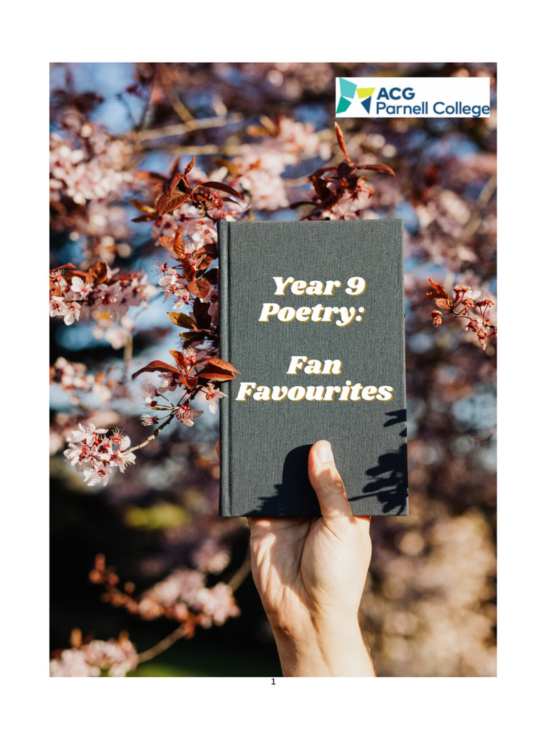 Year 9 Poetry Booklet 2024-2 | PDF | Poetry | Adam And Eve