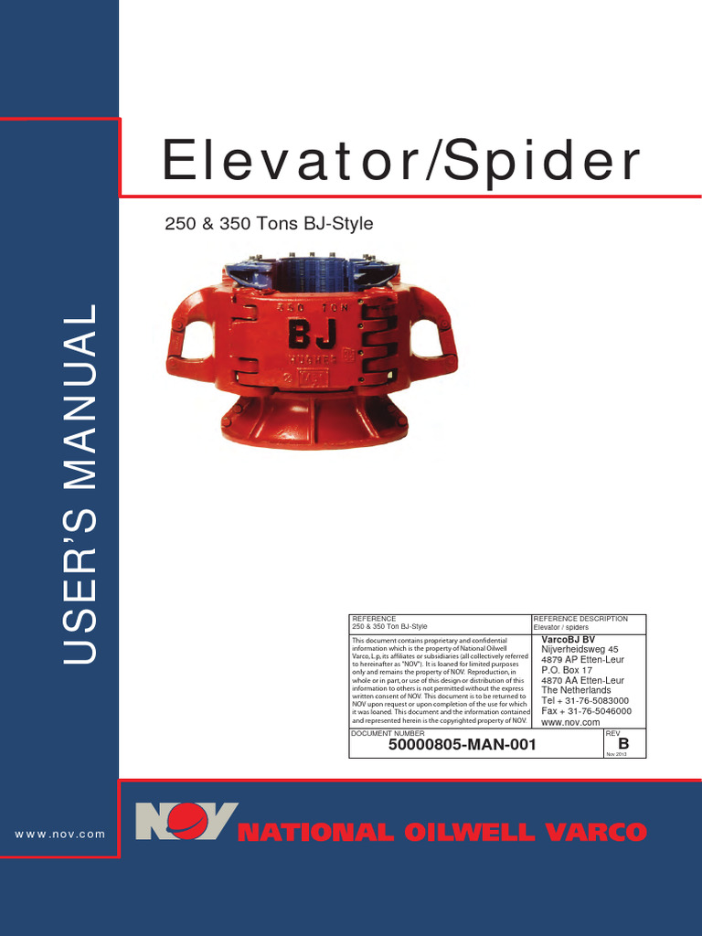 50000805.63 Elevator - Spider BJ 250 | PDF | Safety | Personal Protective Equipment