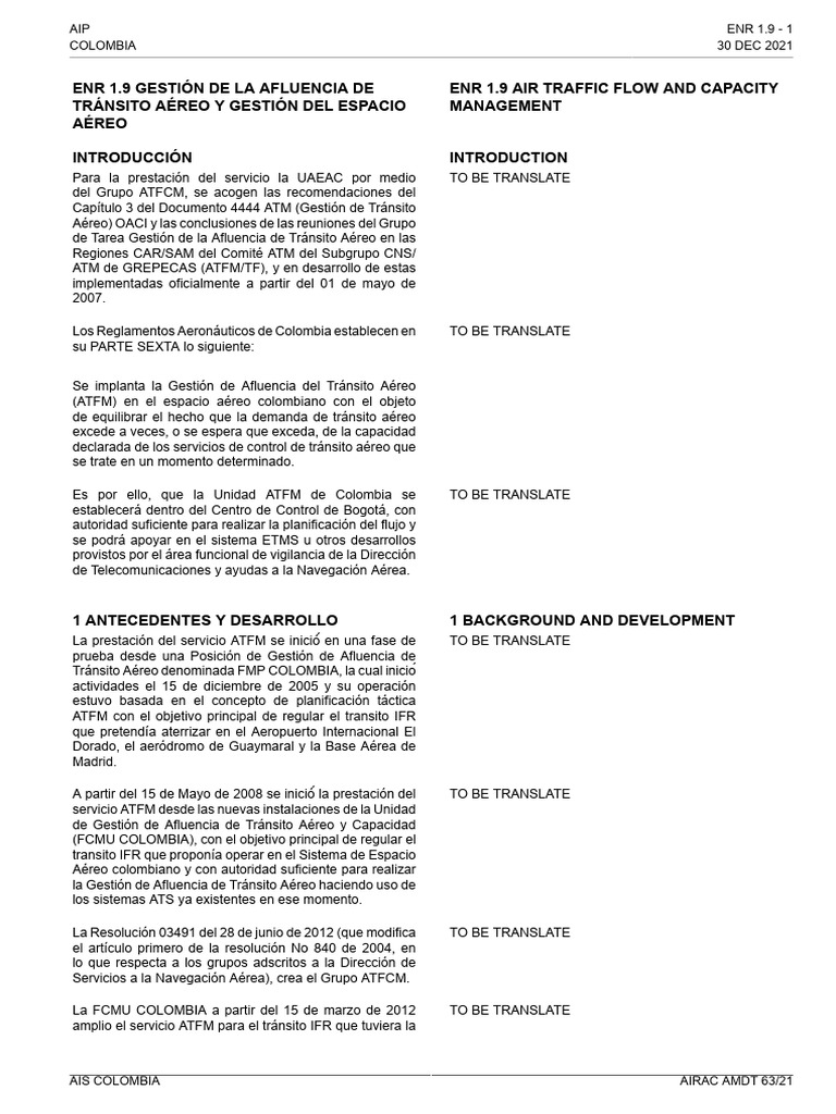 Enr 1.9 | PDF | Control de tráfico aéreo | Aeropuerto