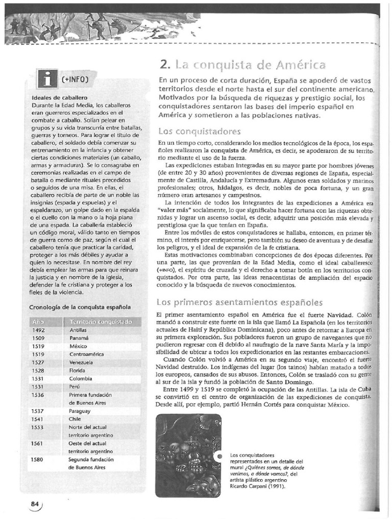 3ro A-E_HISTORIA_Conquista_material de lectura | PDF