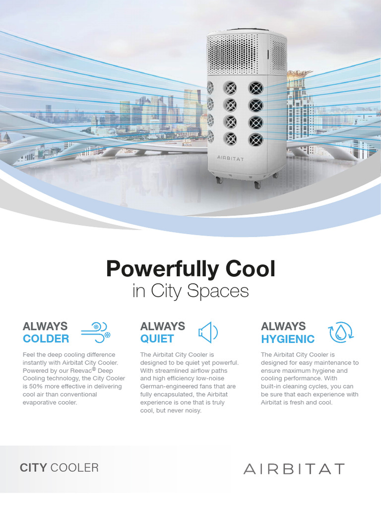 City Cooler Datasheet ctc01 May2023 | PDF | Air Conditioning | Efficient Energy Use