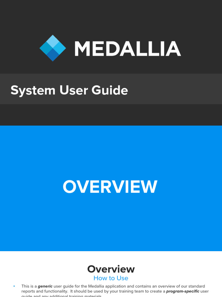 Medallia User Guide 2016 (MASTER) | PDF | Login | Computing