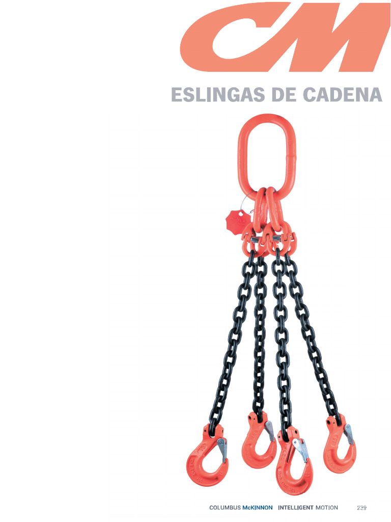 Es Catalogo 35 Eslingas de Cadena | PDF