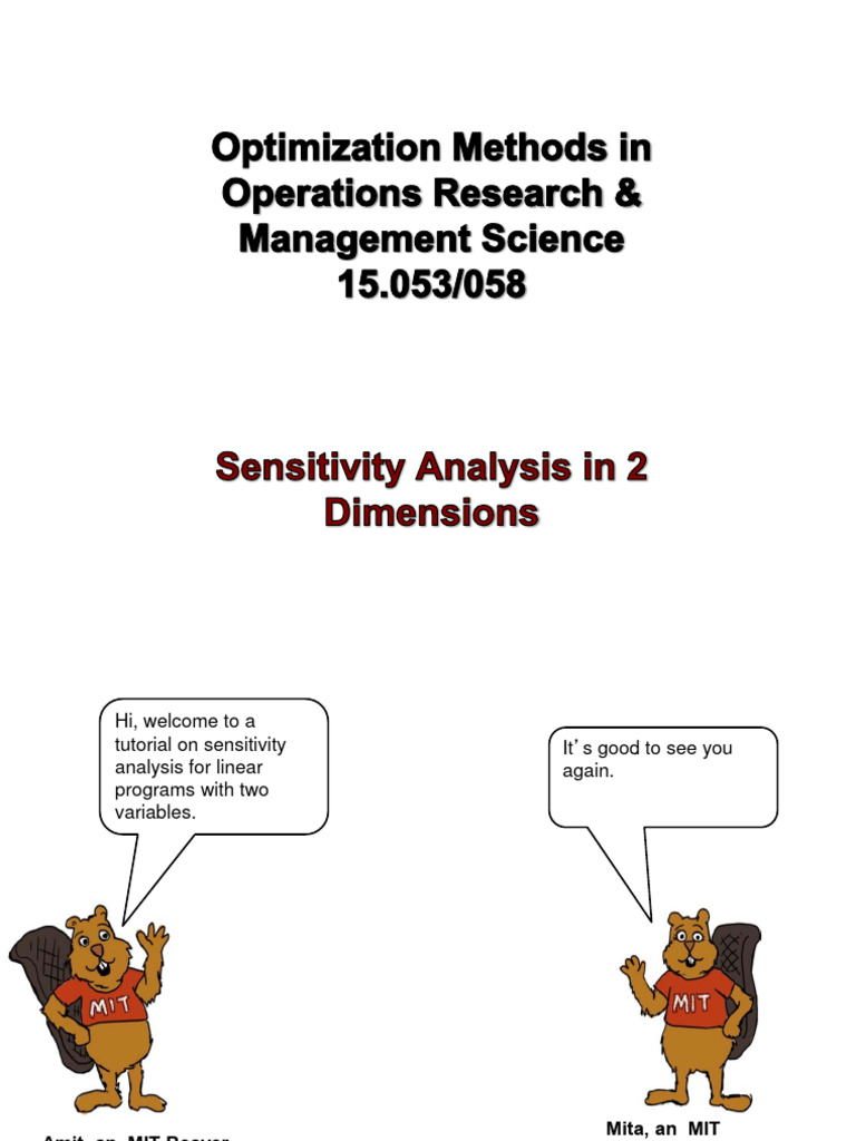 MIT15 053S13 Tut05 | PDF | Mathematical Optimization | Linear Programming