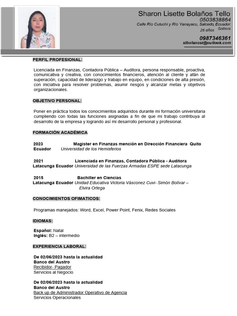 Corregir | PDF | Ecuador | Contador