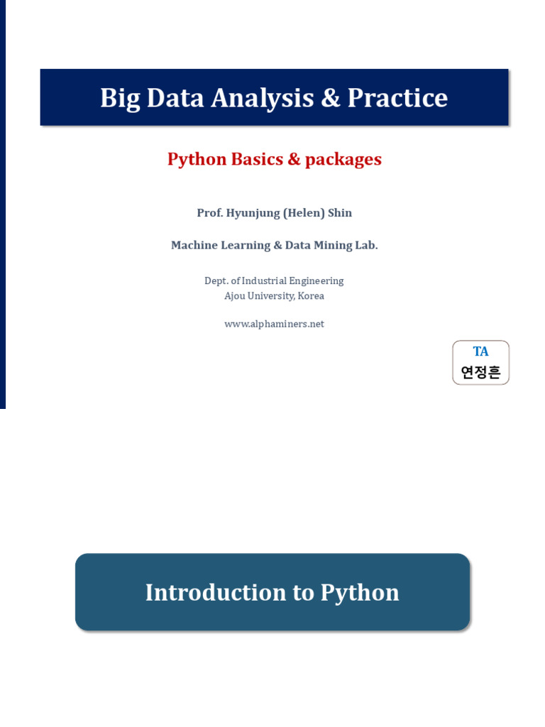 LNBDA - Practice - 0. Python Basics | PDF