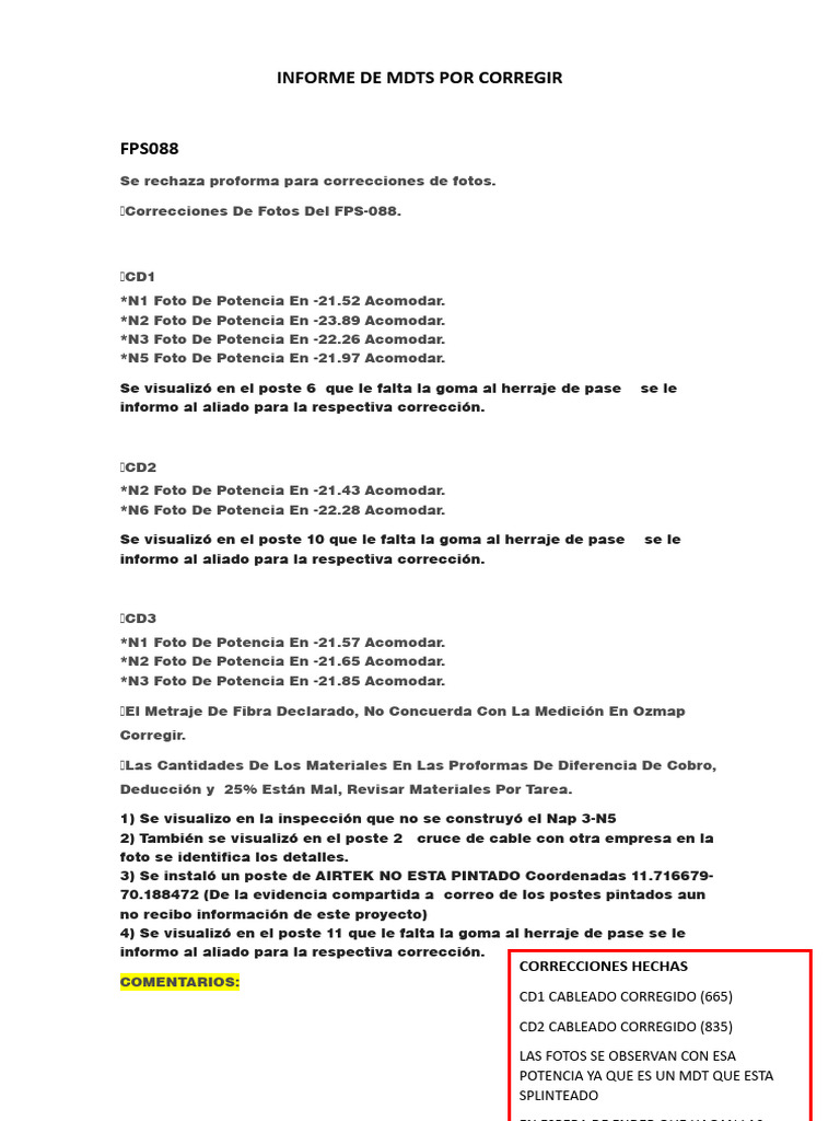 Informe de MDTS Por Corregir 1 | PDF
