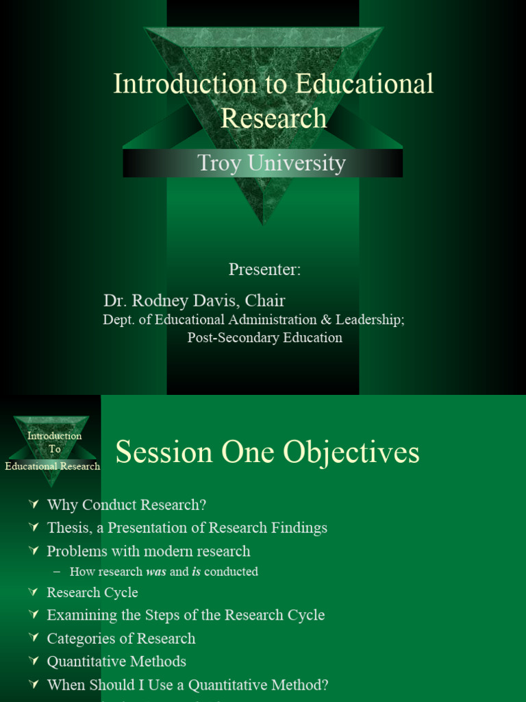 Educational Research Presentation | PDF | Quantitative Research ...