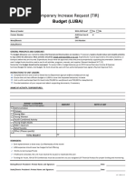 Temporary Increase Request (TIR) - Fast Offering | PDF