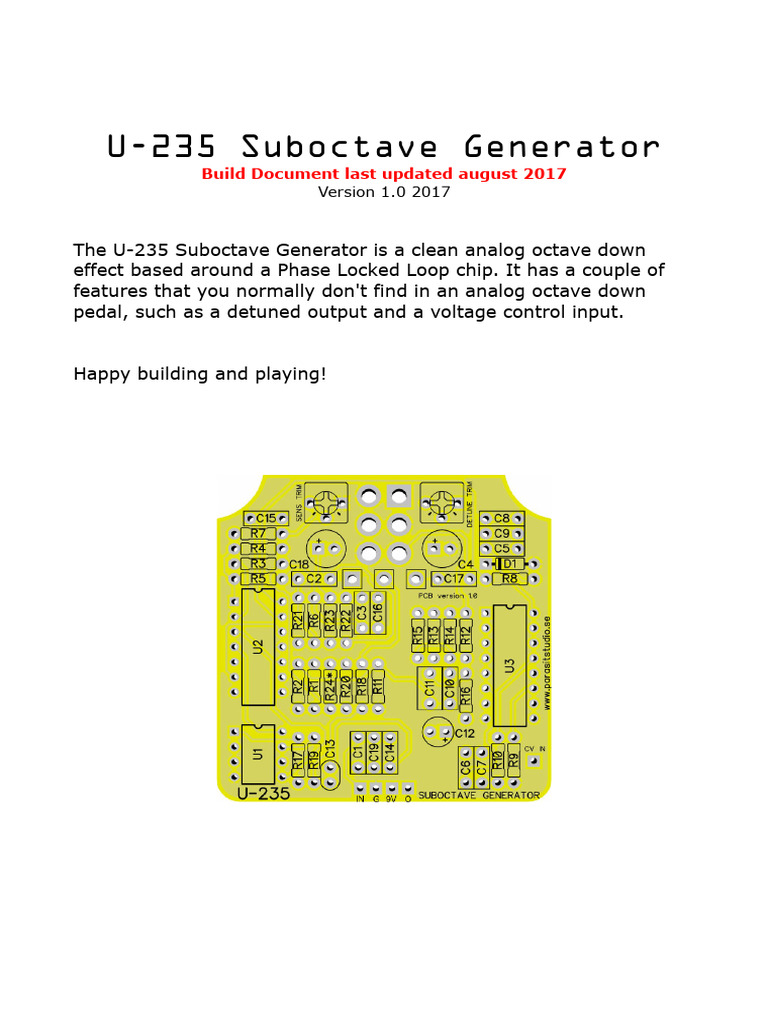 U-235 Doc | PDF | Electronics | Computer Engineering