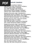 Lirik Lagu Sejuta Rasa | PDF
