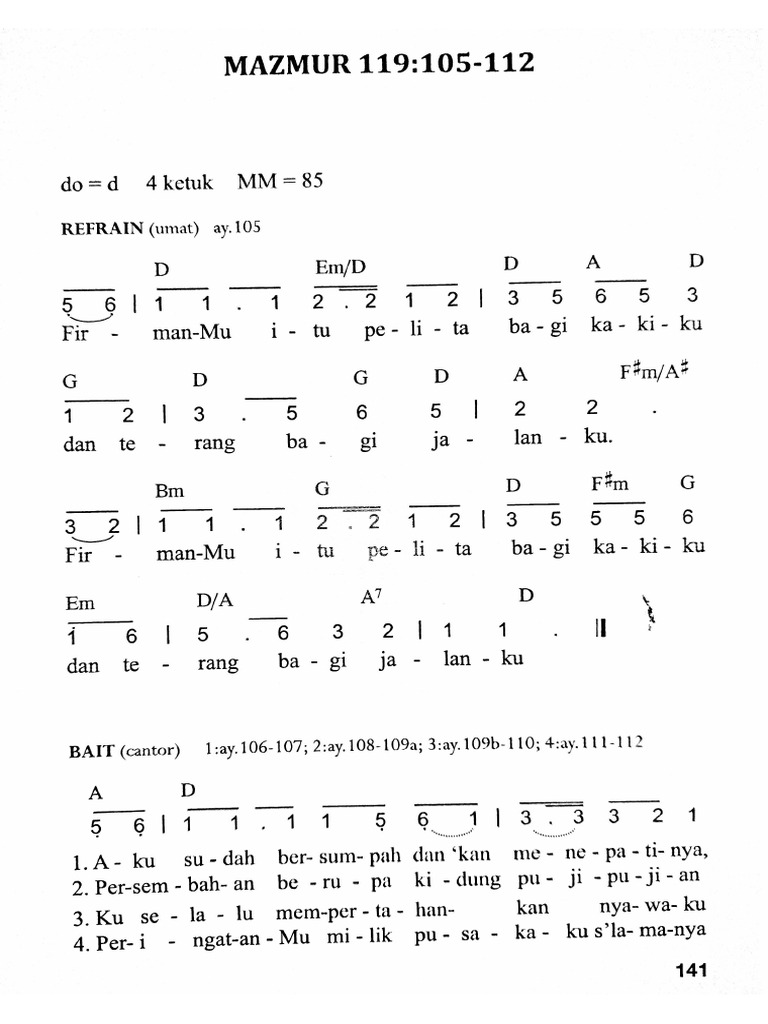 Mazmur 119 - 105-112 | PDF