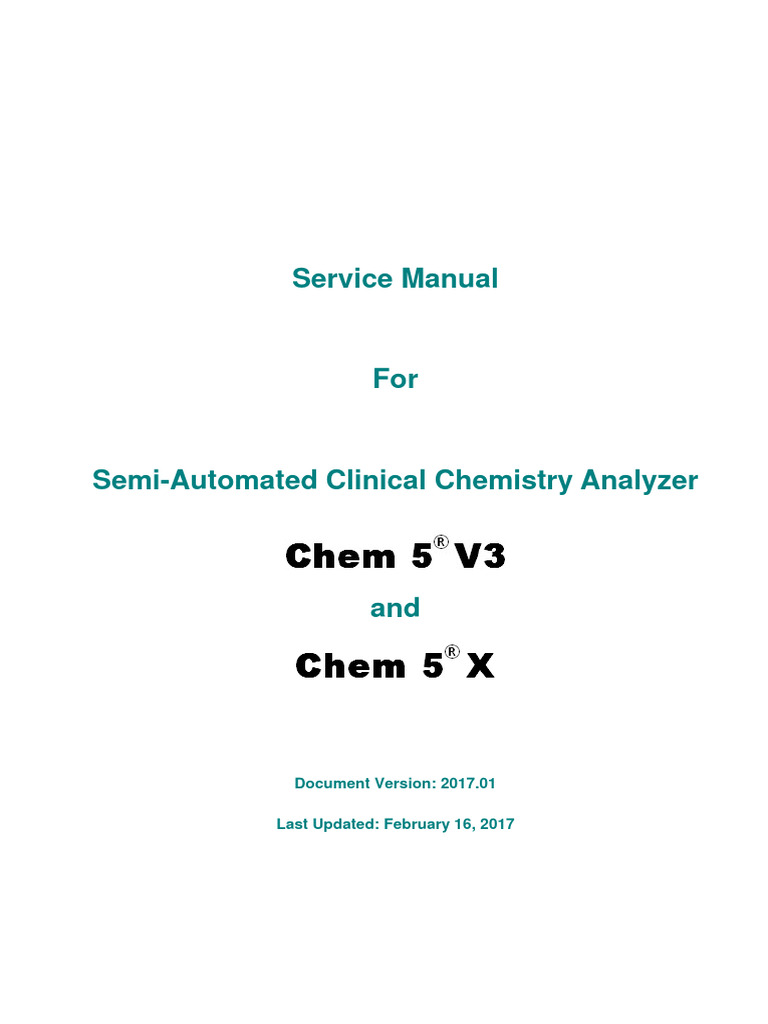 Erba Chem Service Manual | PDF | Power Supply | Ac Power Plugs And Sockets