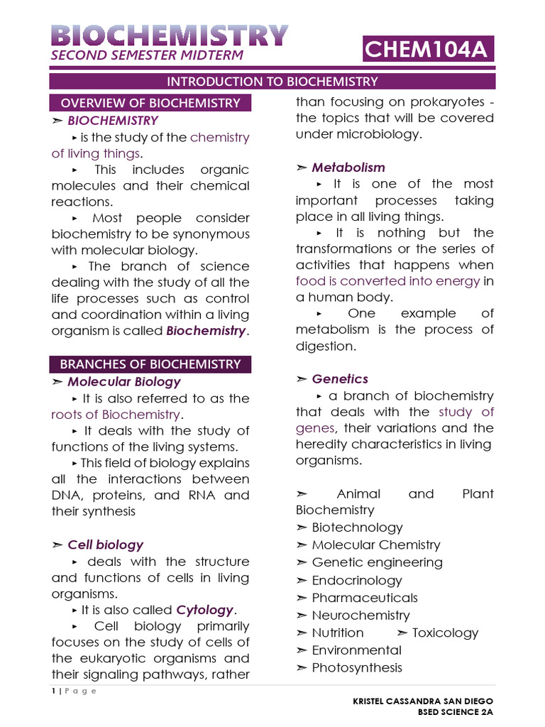 Biochemistry Midterm | PDF | Endoplasmic Reticulum | Fatty Acid