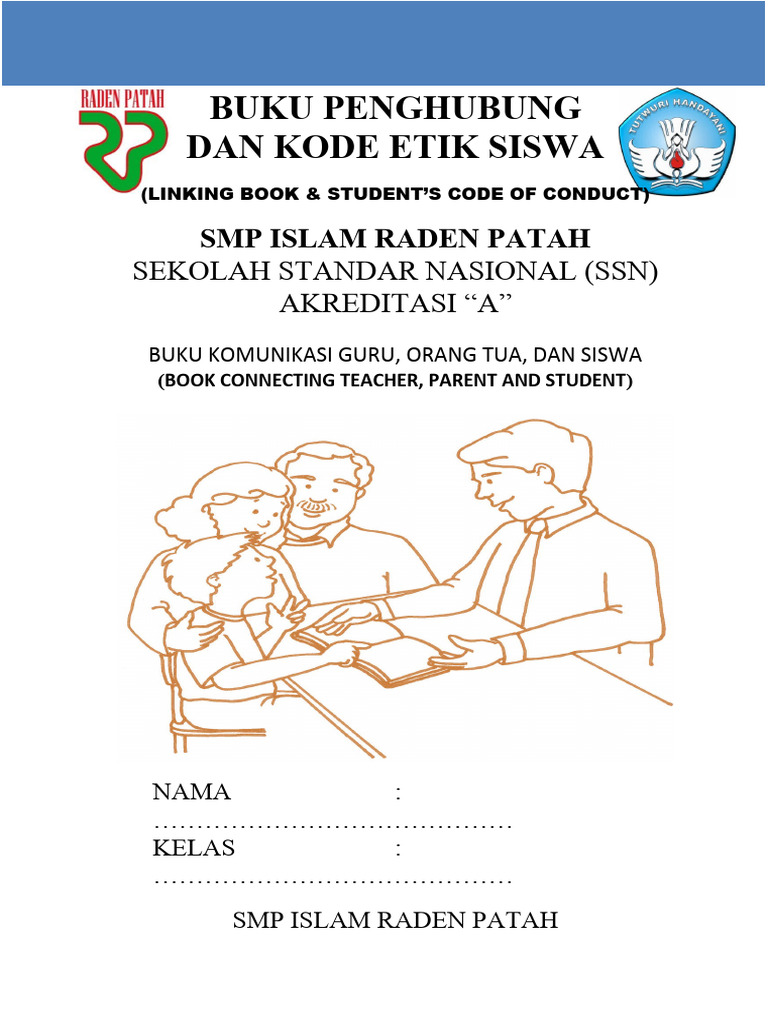 Sampul Buku Penghubung Dan Kode Etik TP 2023-2024 | PDF