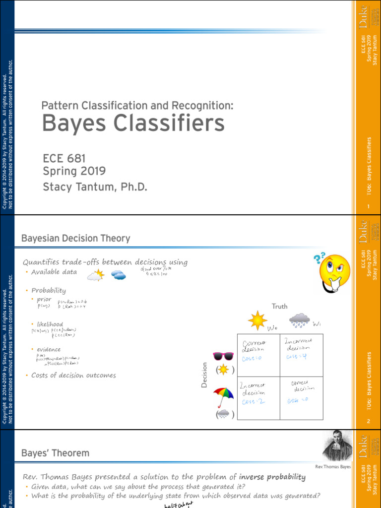 T06---Bayes-Classifiers | Download Free PDF | Statistical Theory | Probability Theory